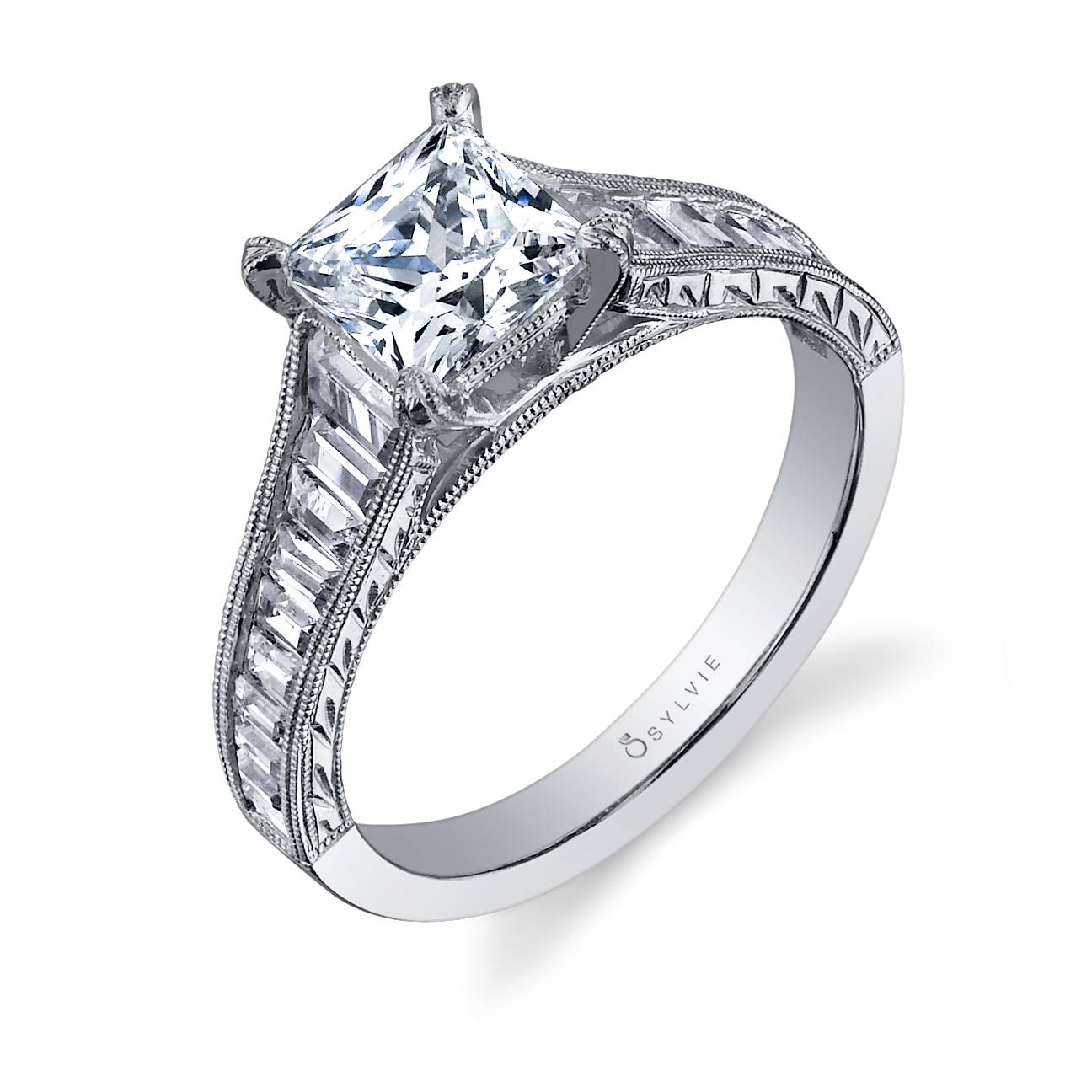 Princess Cut And Baguette Engagement Rings at Benjamin Bomar blog